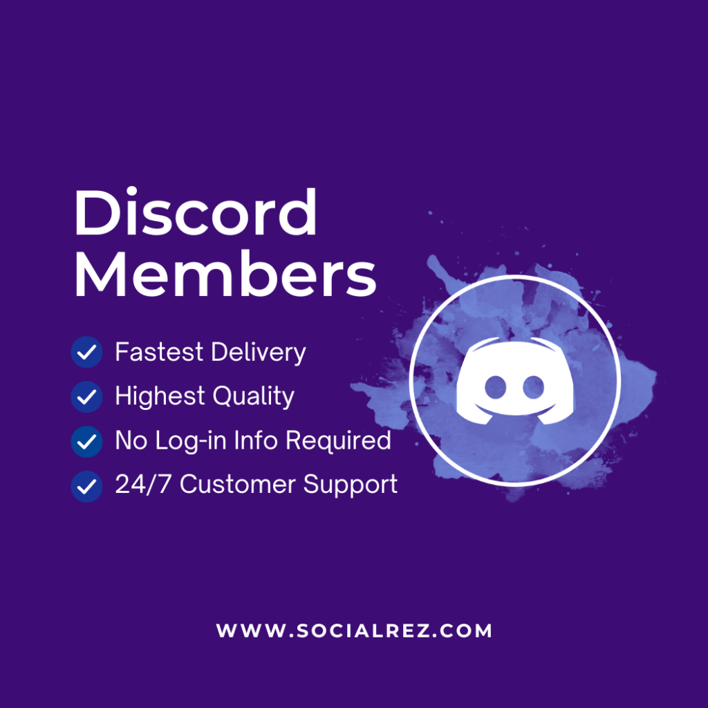 Buy Discord Members - SocialRez